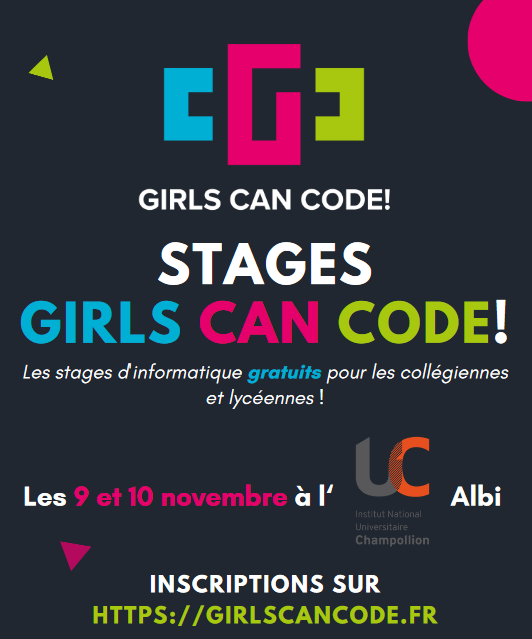 Stage Girls Can Code | Informatique