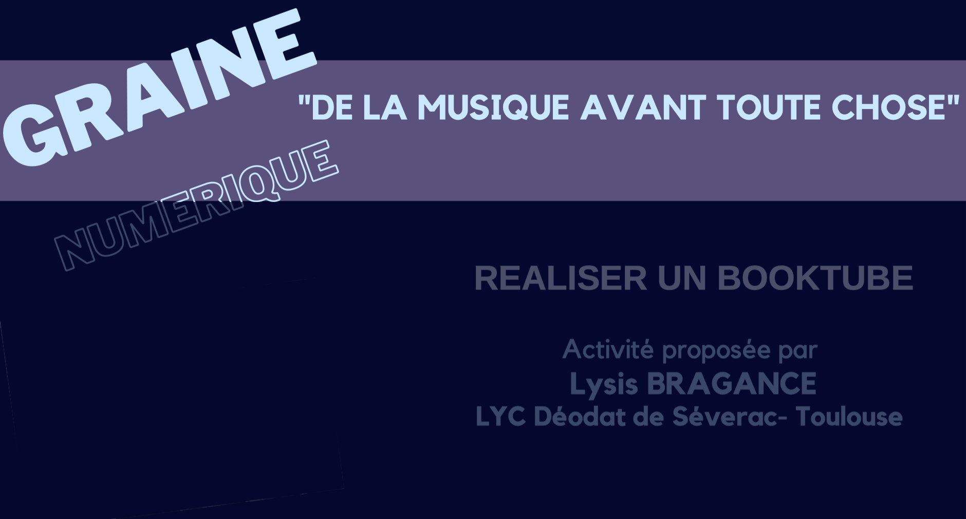 Réaliser un booktube | LETTRES