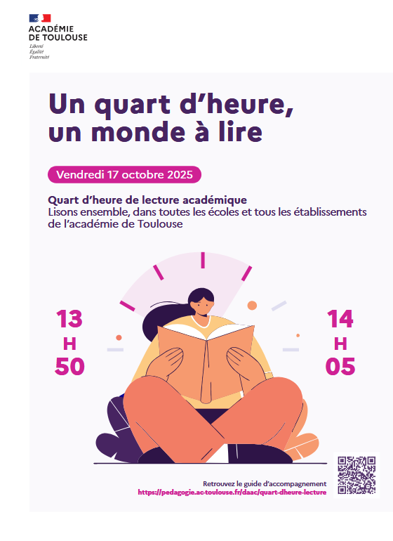 Le quart d'heure de lecture | Portail pédagogique des Hautes-Pyrénées